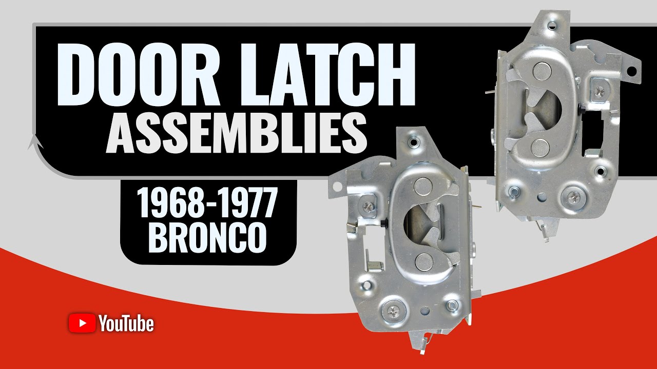 Dennis Carpenter Door Latch Assemblies for the 1968-1977 Ford Bronco ...