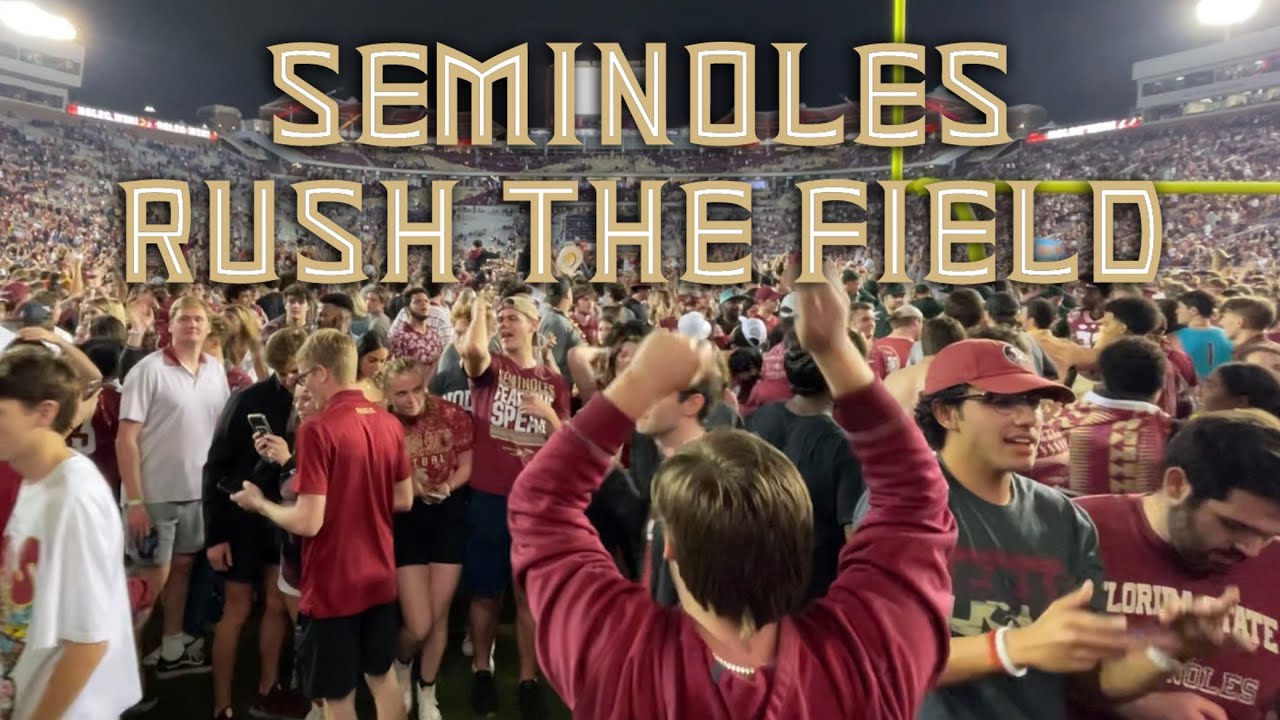 What a Rush: On FSU students storming Bobby Bowden Field post-UF - YouTube