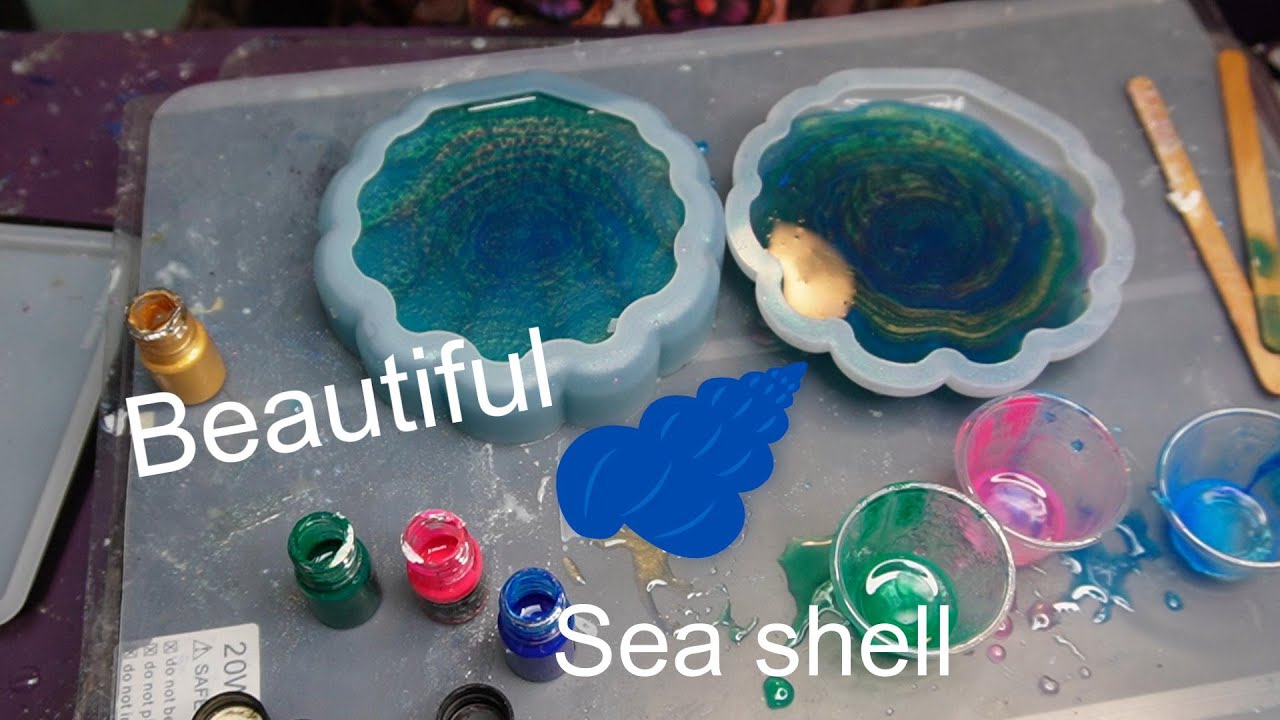 #101 Beautiful sea shell trinket dish - YouTube