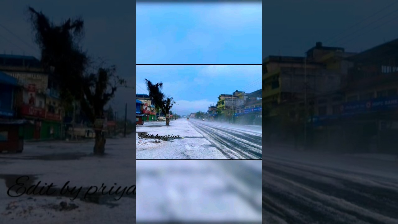 snow fall for the first time in the Assam Moran 🥶#new #viral # ...
