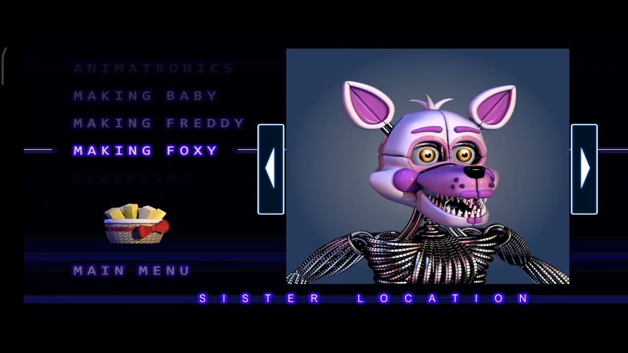 fnaf sister location extras +exotic butters - YouTube
