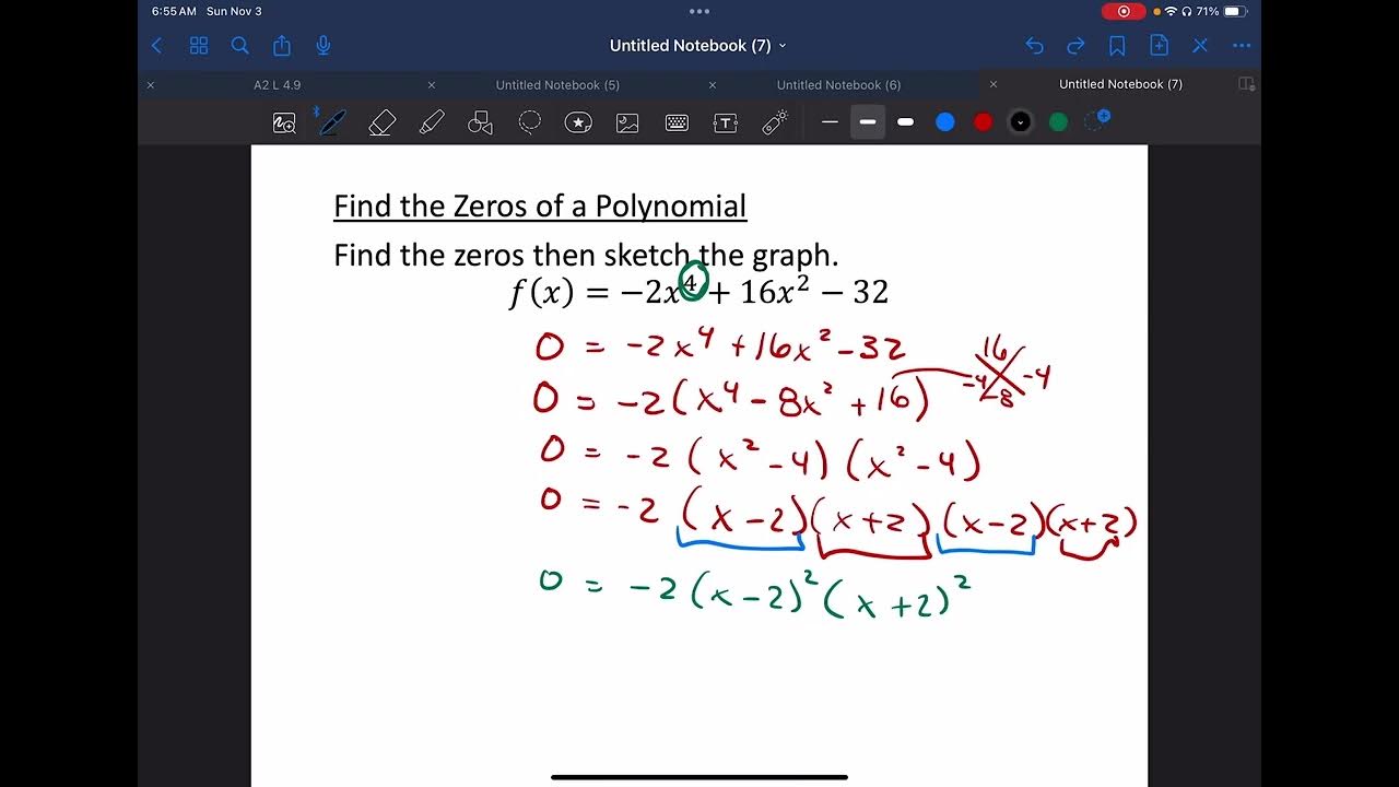 A2 - Graphing Polynomial Functions Part 2 - YouTube