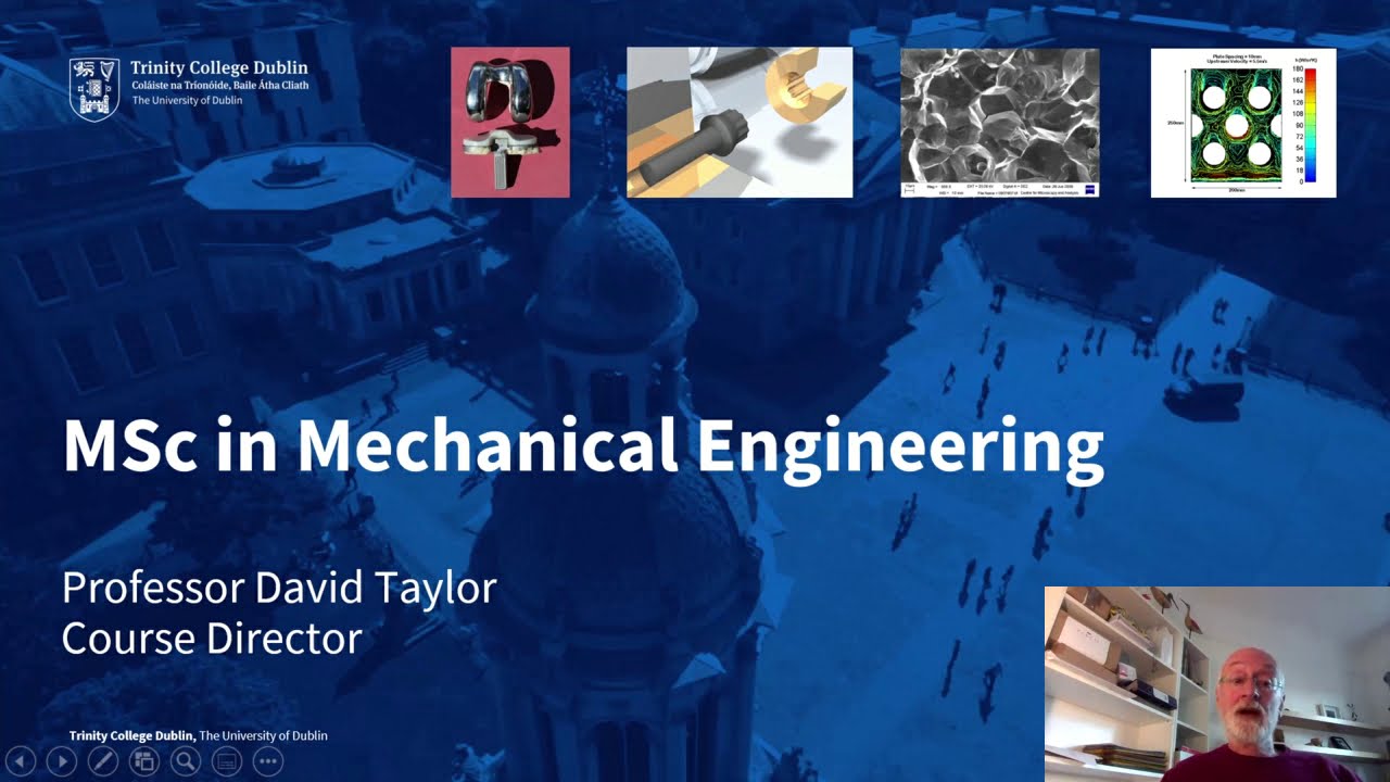 MSc in Mechanical Engineering at Trinity College Dublin - YouTube
