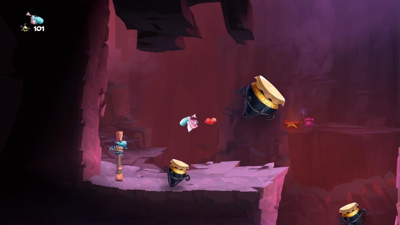 Rayman Legends Gameplay Walkthrough stage 38 The dark creatures rise ...