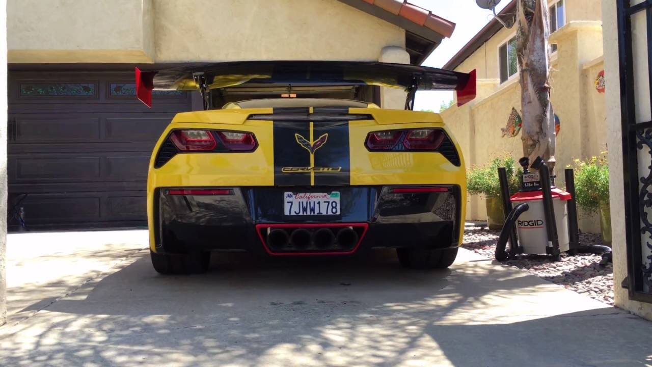 4k Cammed, Procharged, & Stroked C7 Corvette Stingray Wicked Idle - YouTube
