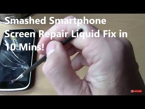 Smashed Smartphone Screen Repair Liquid Fix - YouTube