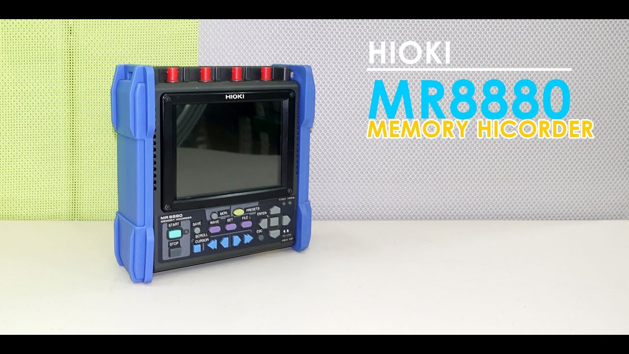 HIOKI / 히오키 MR8880 메모리하이코더 / MEMORY HICORDER - YouTube