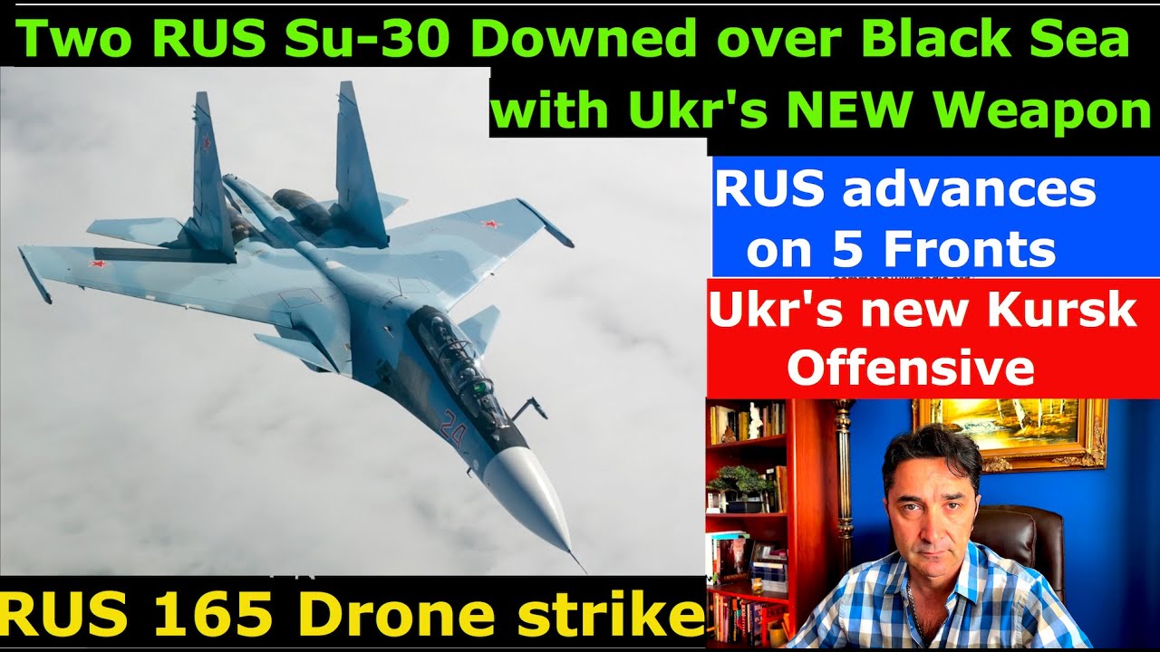 Two RUS Su-30 downed over Black Sea by Ukr's New Weapon. RUS' 5 Front ...