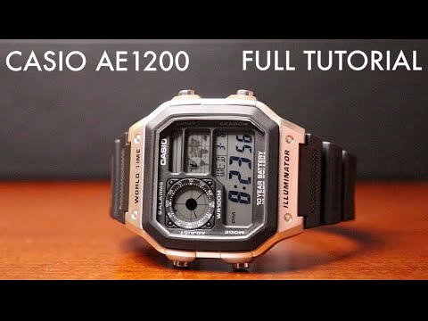 CASIO ROYALE AE1200 | FULL TUTORIAL | 3299 MODULE - YouTube