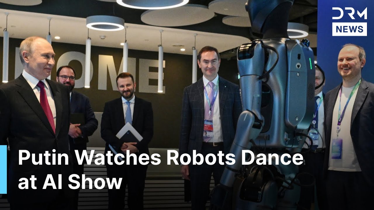 ON CAMERA: Putin Watches Humanoid Robots Dance at AI Journey 2025 Forum ...