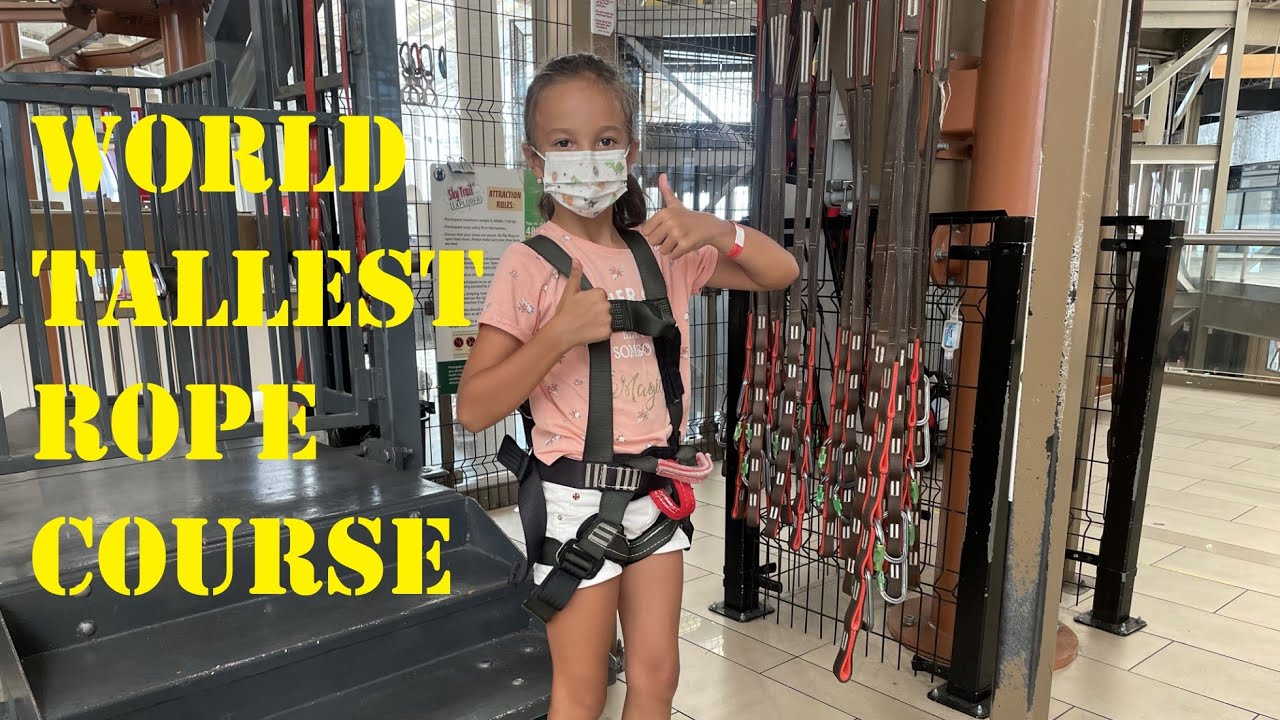 THE WORLD TALLEST INDOOR ROPES COURSE - YouTube