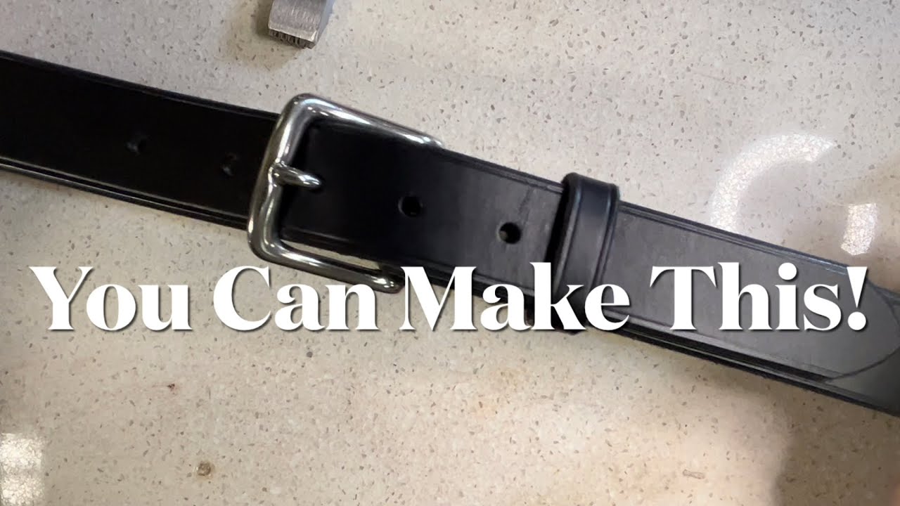 How To Create A Simple Leather Belt - Custom Leather Belt - Leather ...