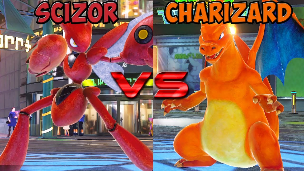 Pokken tournament DX - Scizor vs Charizard - YouTube