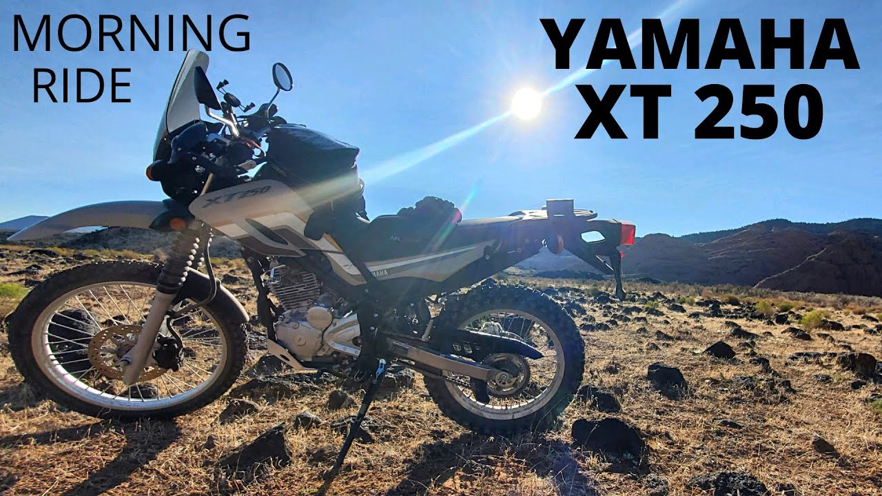 Yamaha XT250, Morning Ride Utah Desert - YouTube