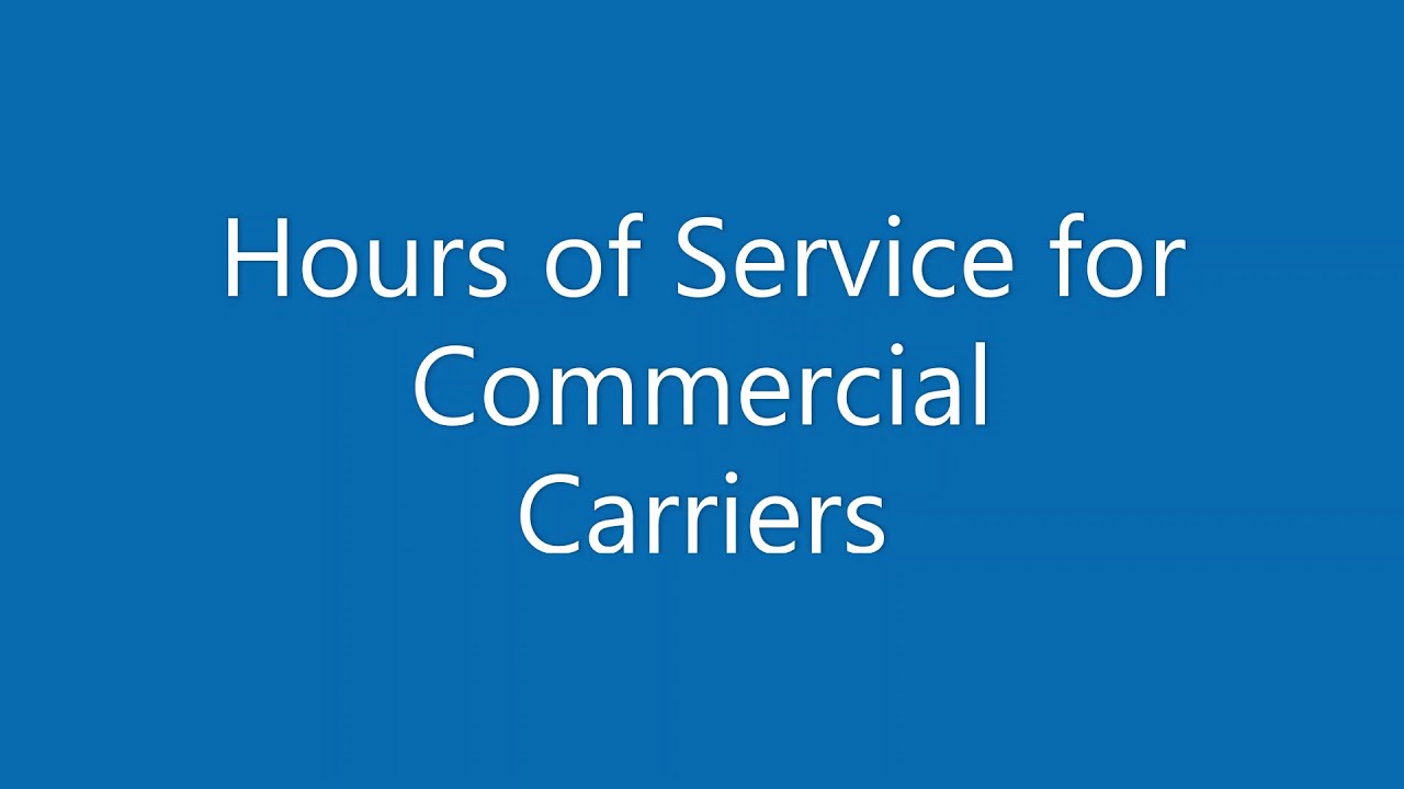 Hours of Service - YouTube