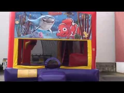 Finding Nemo jump n slide Bouncy castle hire Auckland NEW ZEALAND - YouTube