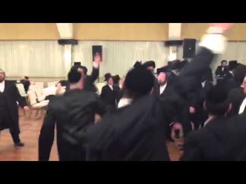 Avrumi Berko and aron shloimy Katz at a weeding singigng rabeinu ...