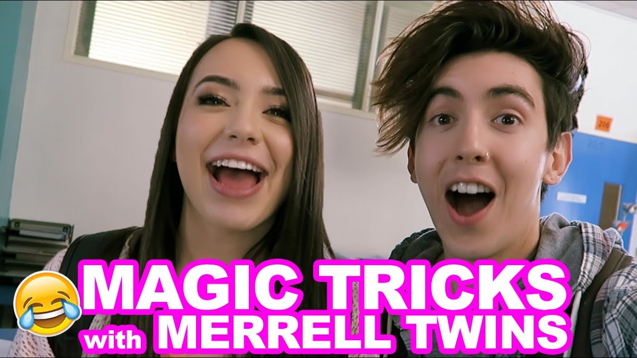 MAGIC TRICKS WITH MERRELL TWINS | Bobby Mares - YouTube