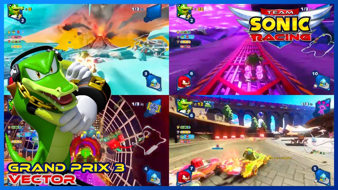 Team Sonic Racing - Team Grand Prix 3 - Vector - YouTube
