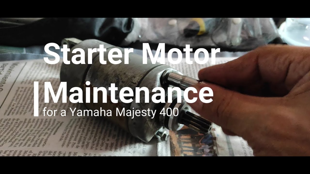 Starter Motor Maintenance for motorcycle - YouTube