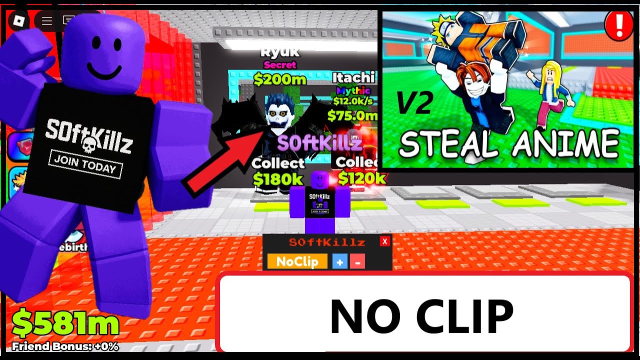 [NEW] STEAL ANIME SCRIPT V2 | NO CLIP, PUSH-AURA, & MORE - YouTube