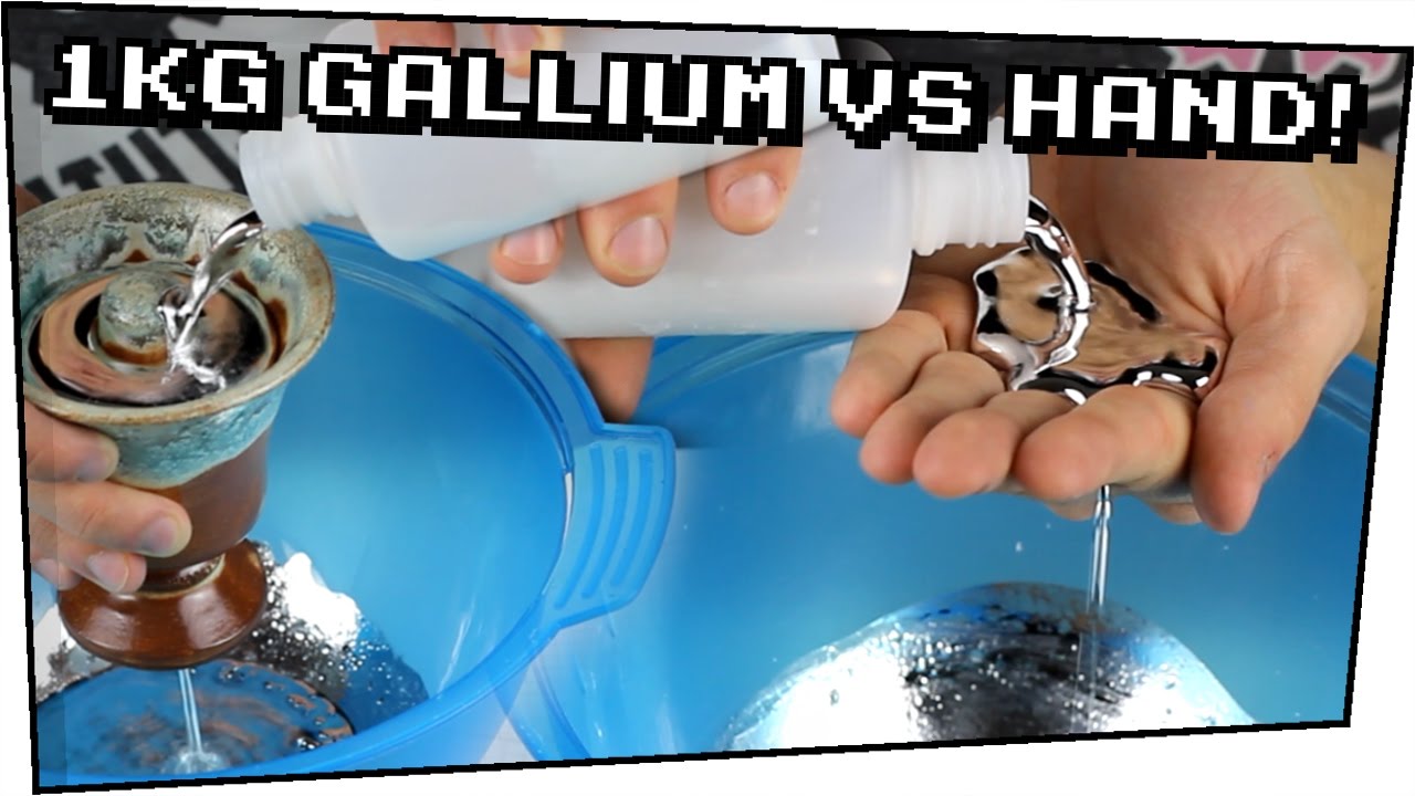 1KG GALLIUM auf der HAND! / Flüssiges Metall mit dem man sicher spielen ...
