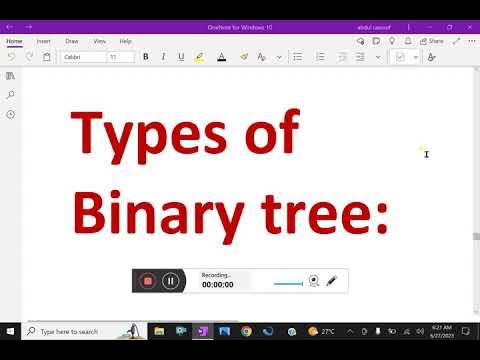 Discrete mathematic : - ( Types of Binary tree ) - 125. #binarytree # ...