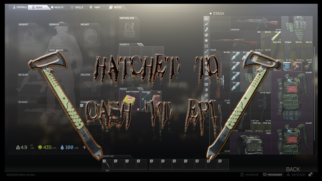 Escape from Tarkov | Closed beta | Hatchet To Cash It Ep1 - YouTube
