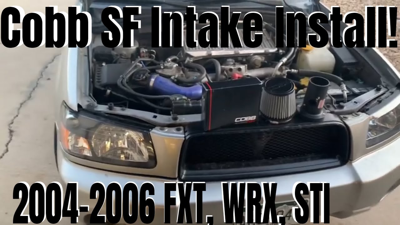 2004-2006 Subaru Forester XT Cobb SF Intake Install! - YouTube