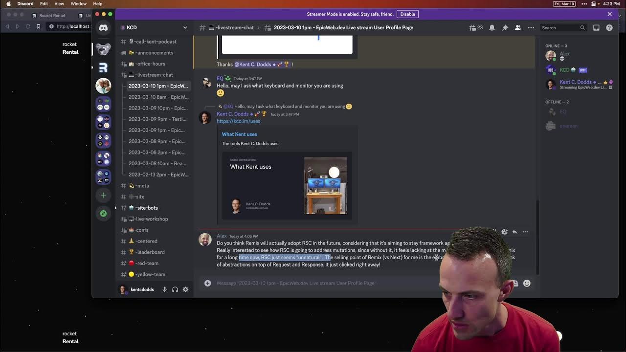 EpicWeb.dev Live stream User Profile Page - YouTube