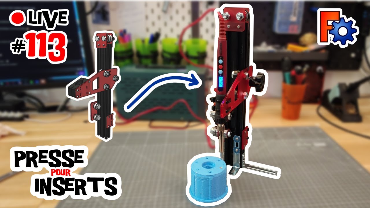 Conception et fabrication d'un support pour inserts - Live 113 - YouTube