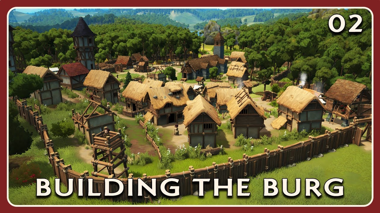 Building The Perfect Medieval Burg In Foundation | EP02 - Walls & Trade ...
