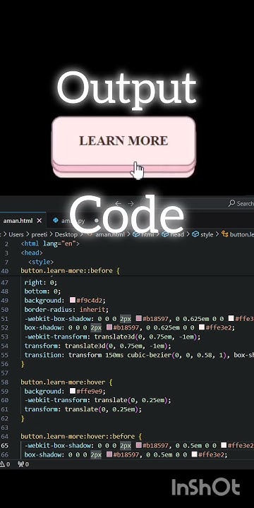 Button Animation In Html Css Part 276 Coding Html Css Youtube