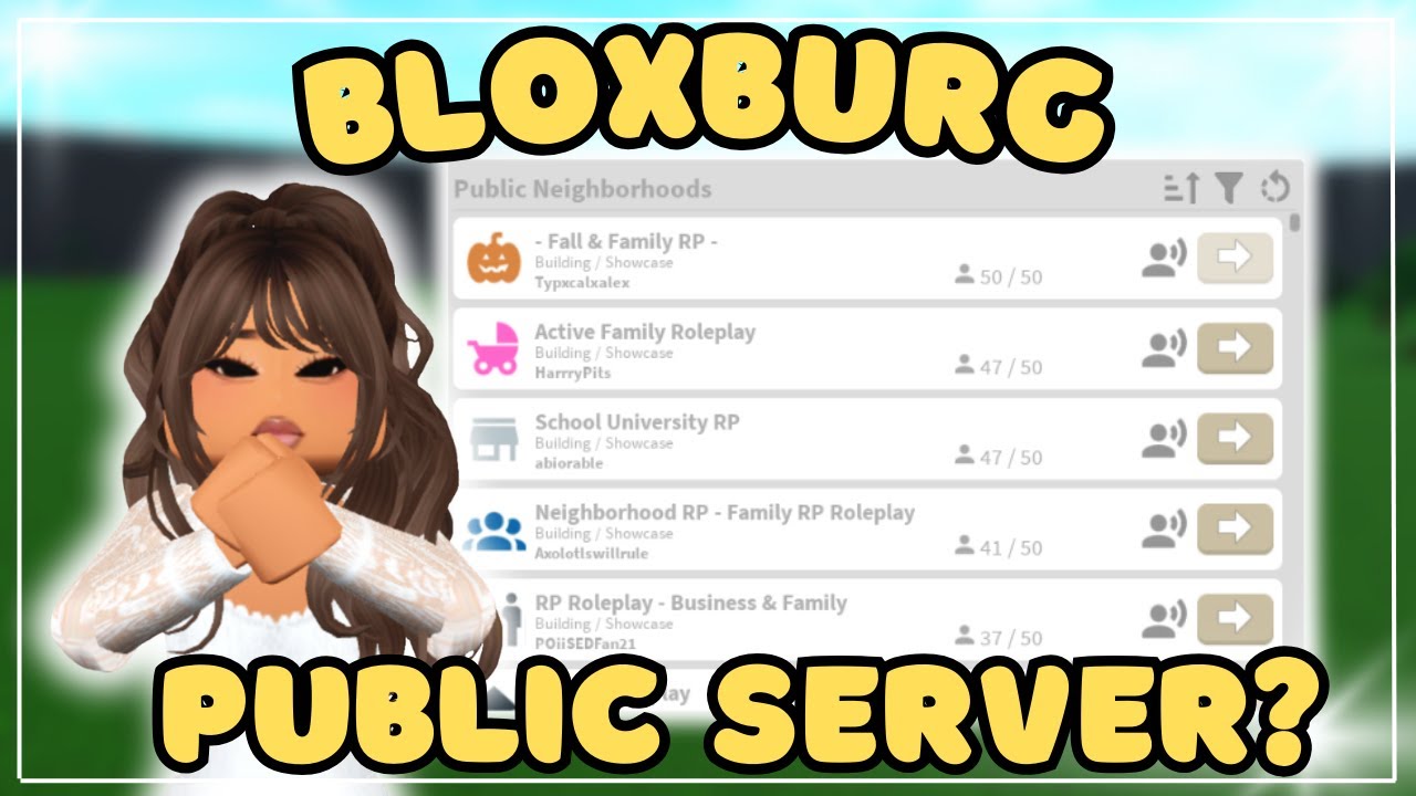 TRYING OUT THE NEW BLOXBURG PUBLIC SERVERS!! (2024) - YouTube
