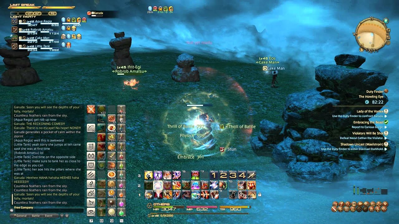 FFXIV A Realm Reborn - Lady of the Vortex - Garuda Story Quest - YouTube