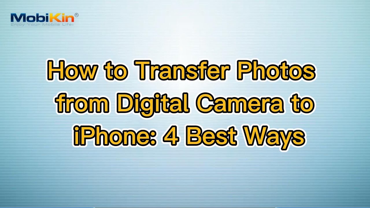 How to Transfer Photos from Digital Camera to iPhone: 4 Best Ways - YouTube