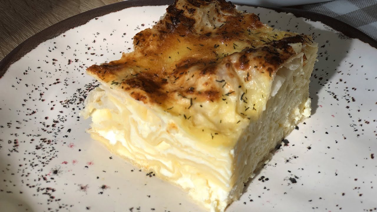 Quick and Easy Savory Cottage Cheese Pie Recipe | CookAtHome - YouTube