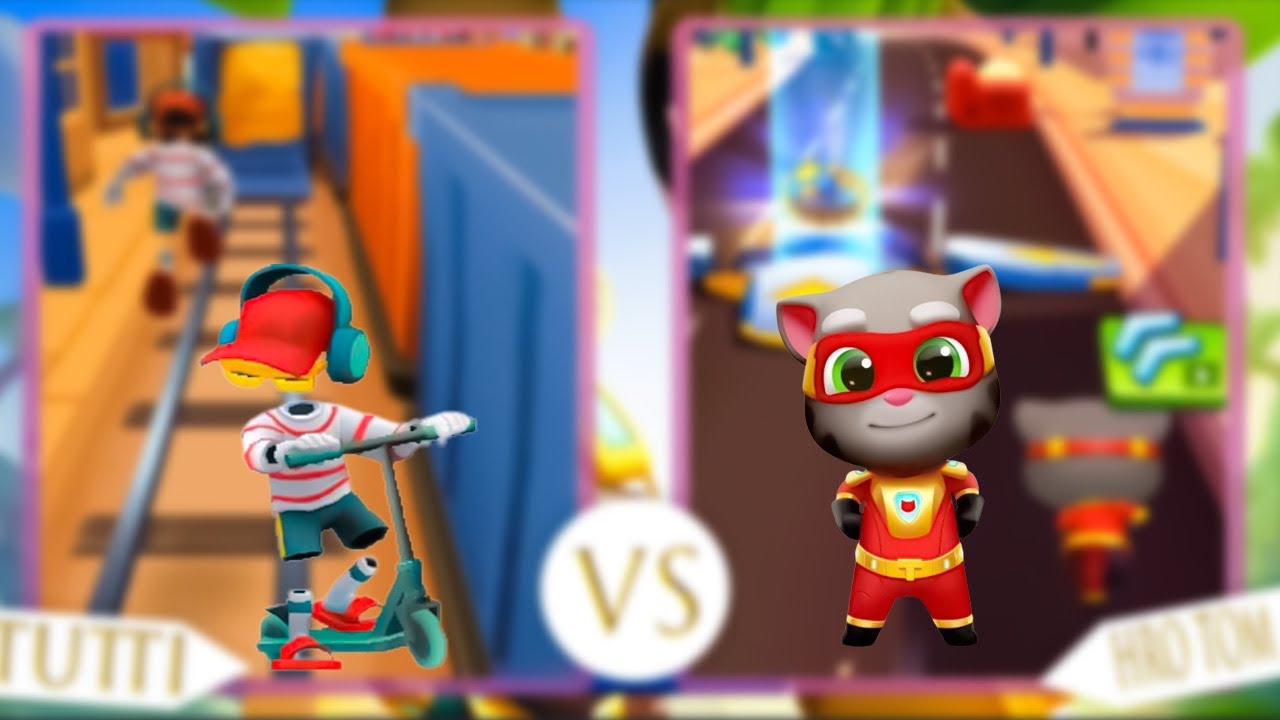 CREWMATE FUNNY~ TOM HERO DASH, PANDEA HERO, SUBWAY SURFER and CAR ...