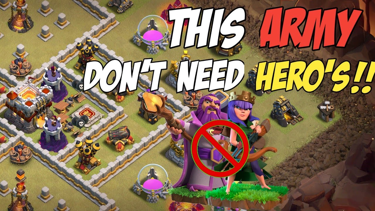 th11 attack strategy without hero's || th11 best air attack strategy ...