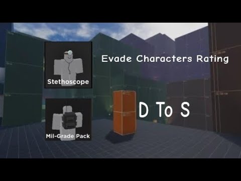 Roblox Evade Characters Rating D to S - YouTube