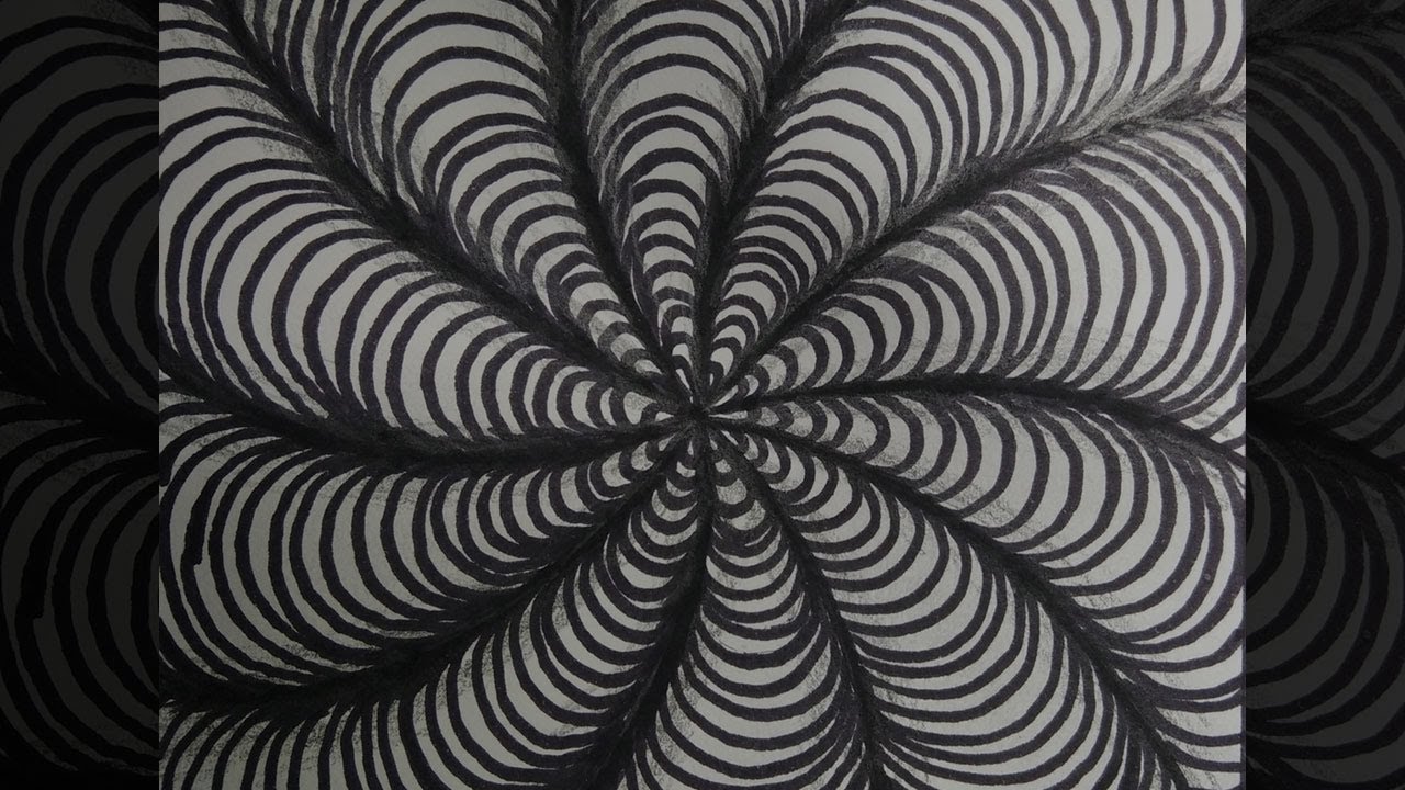 Spiral | Zentangle Pattern | Doodle Pattern - YouTube