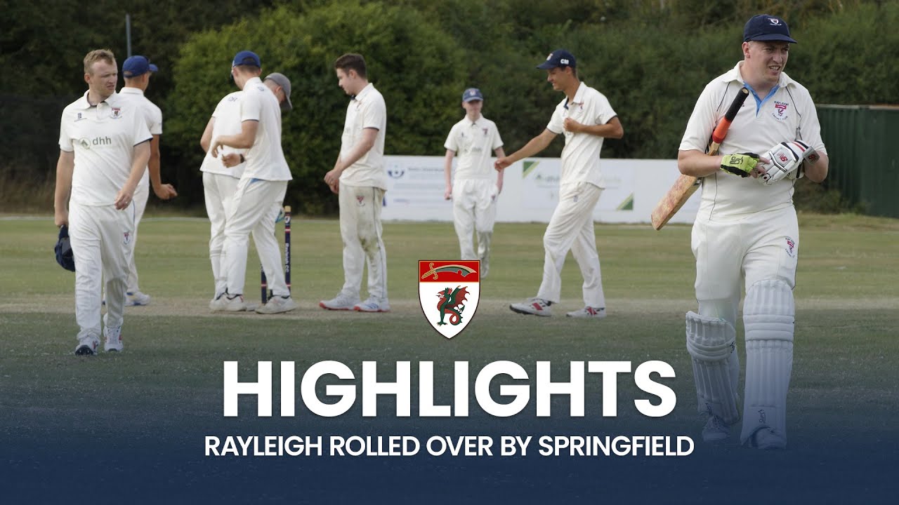 Rayleigh Rolled Over by Springfield | Essex Cricket Highlights🏏 - YouTube