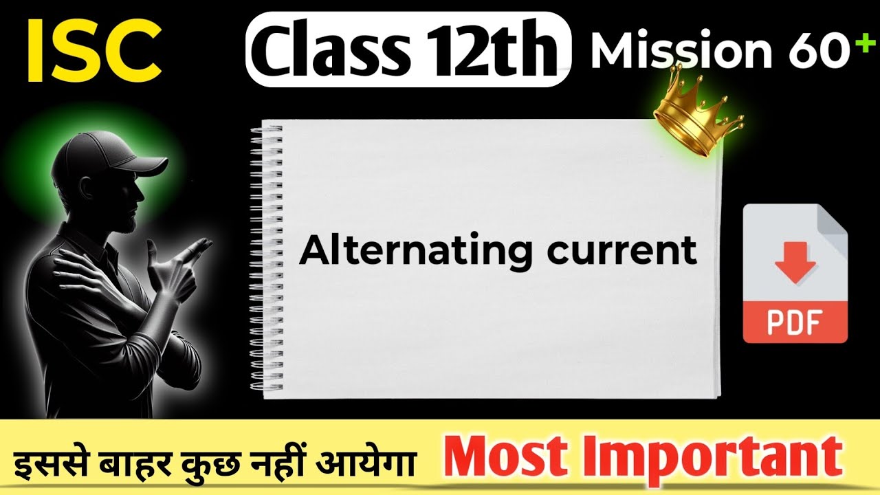 ISC Class 12th Physics|Alternating Current| Keto Classes - YouTube