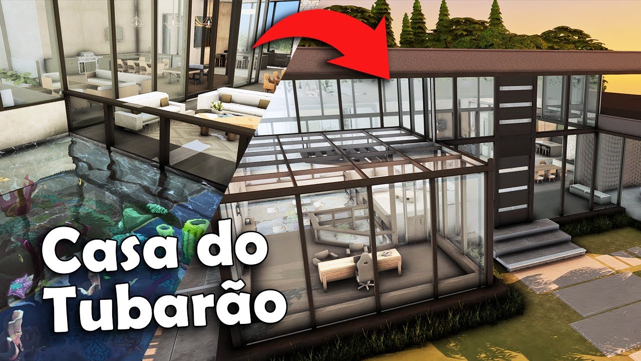 CONSTRUINDO A CASA DA BOCA ROSA NO THE SIMS 4 (CASA DO TUBARÃO ...