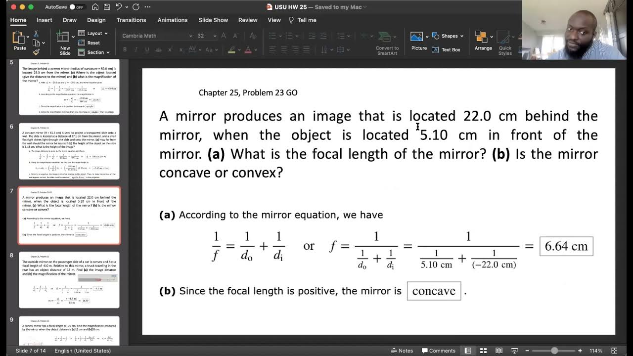 USU PHYS 2120 Homework 25 Solutions by Mubarak Ukashat - YouTube