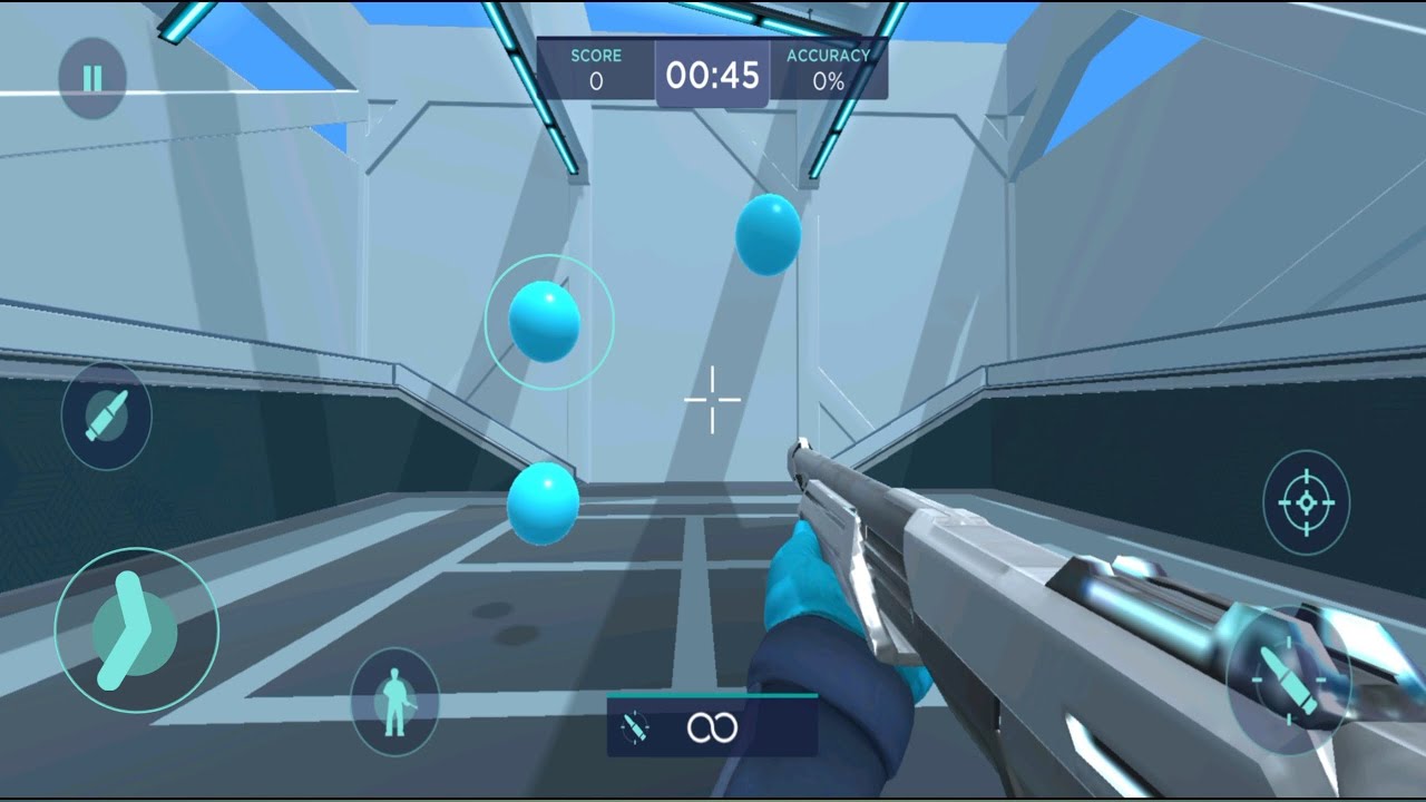 Aim lab for mobile practice air and control aim #gameplay1 - YouTube