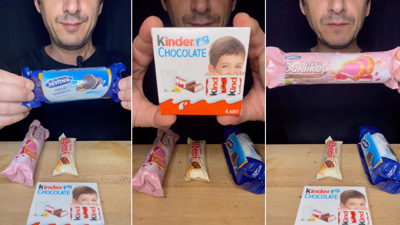 ASMR Turkish Sweets Unboxing Eating Chocolate Cookies Candy! #Asmr # ...