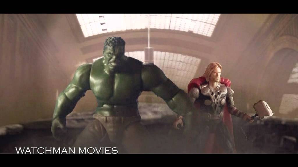 HULK PUNCH THOR - STOP MOTION - YouTube