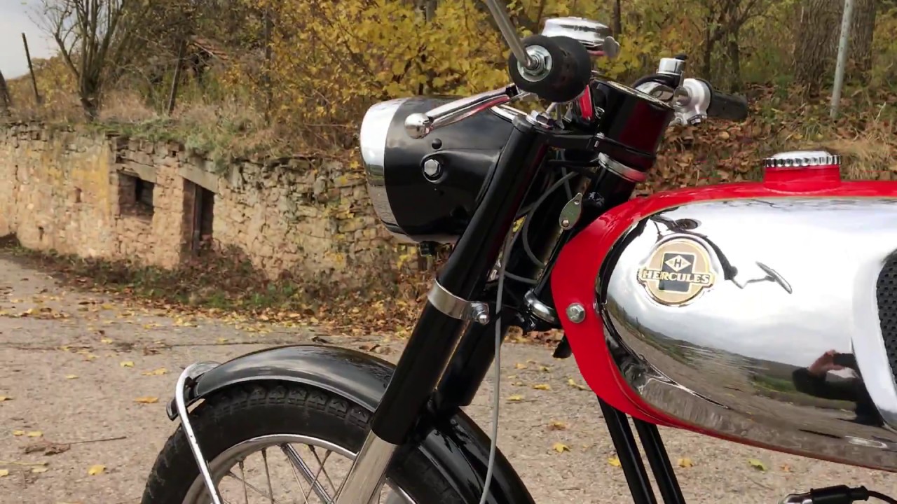 Hercules MK4X (1970) erste Probefahrt nach der Restauration - YouTube