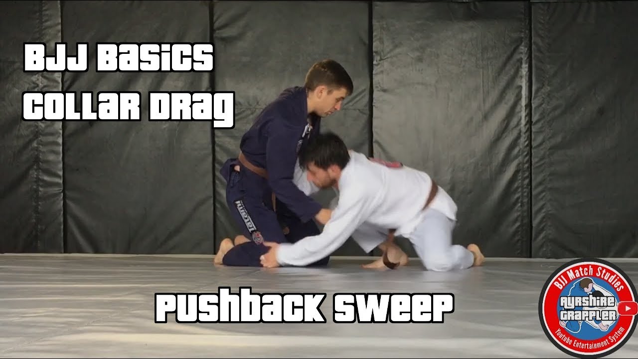 BJJ Basics: Collar Drag to Pushback Sweep - YouTube